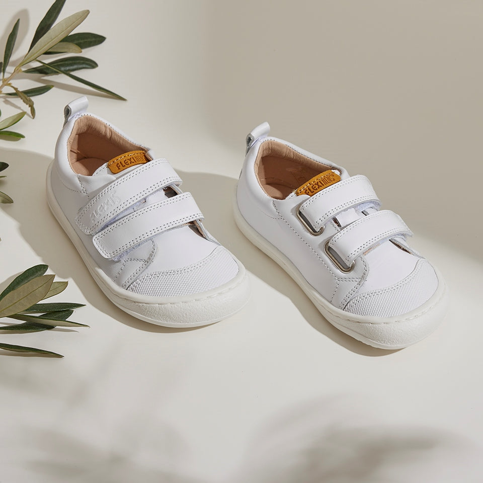 Flexinens Barefoot Sneakers for kids- White- Bambas Footwear